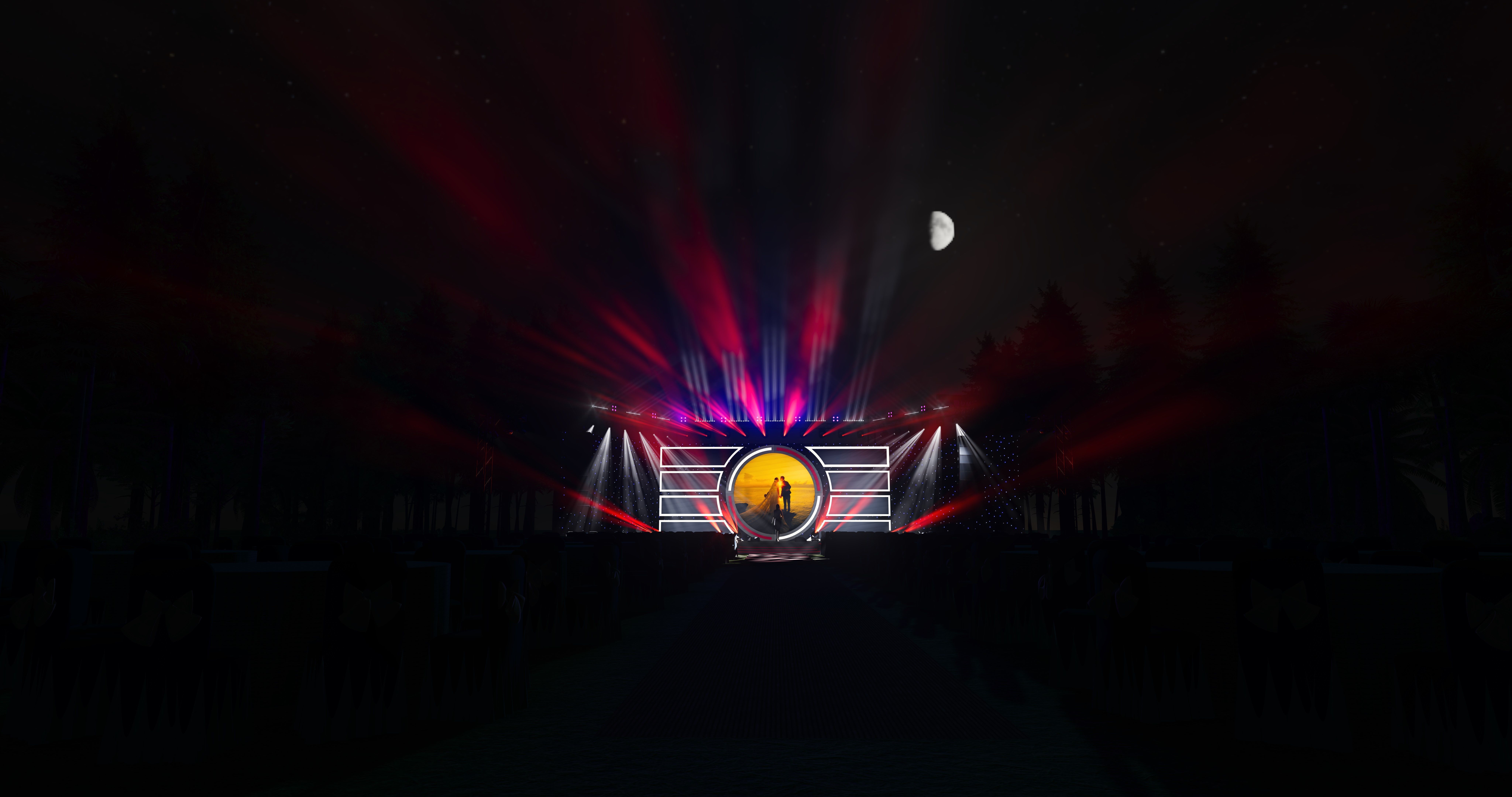 Concert stage design 3D model Texture | CGTrader