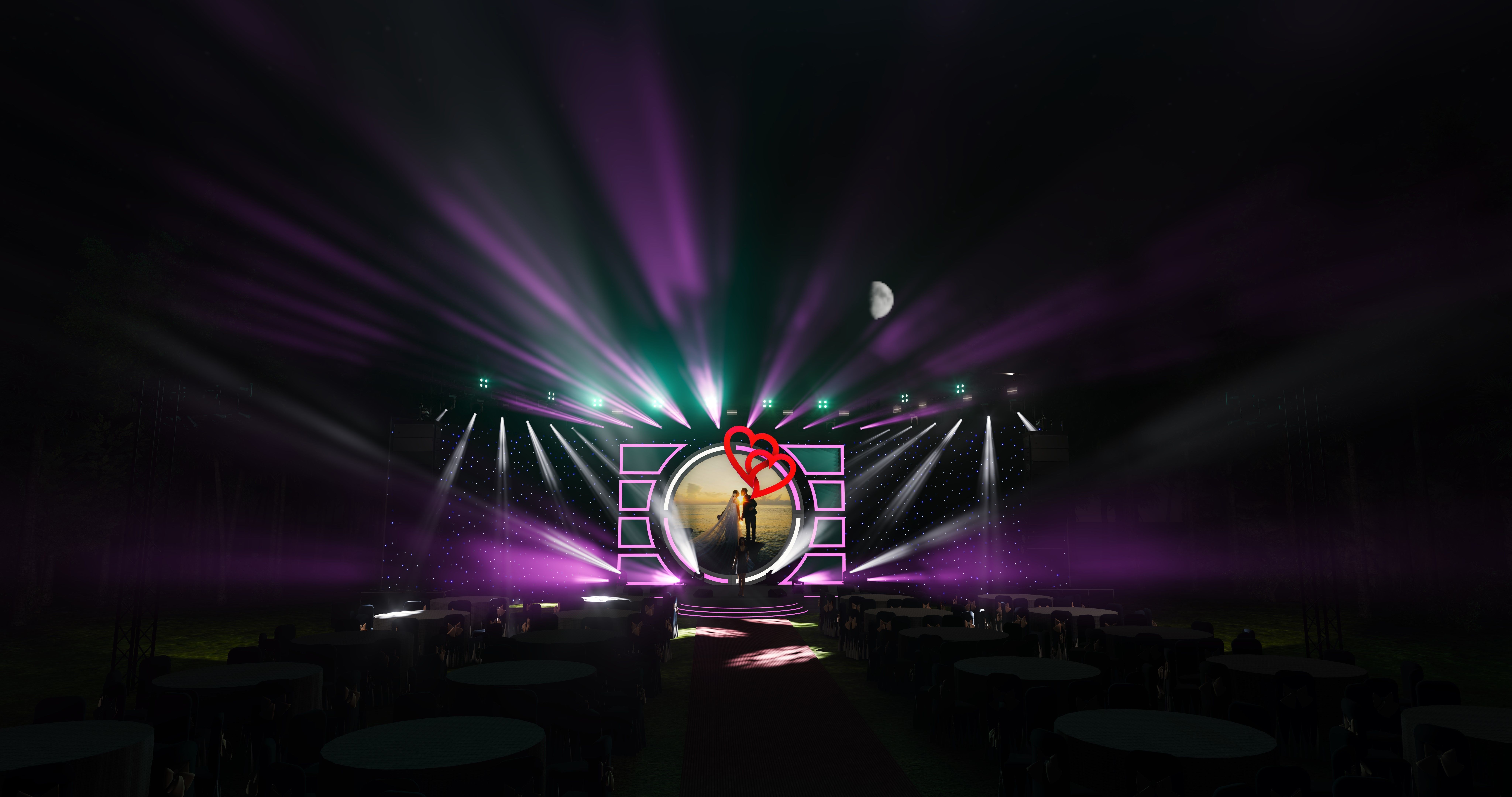 Concert stage design 3D model Texture | CGTrader