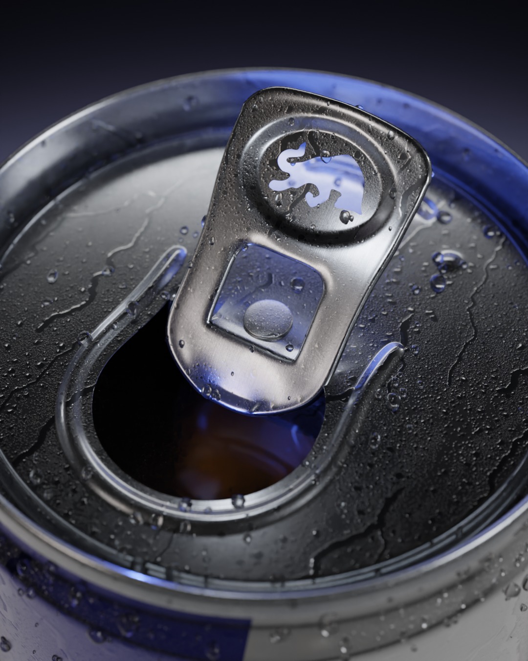 Red Bull can with tab opening animation - ultra realistic 3D model ...