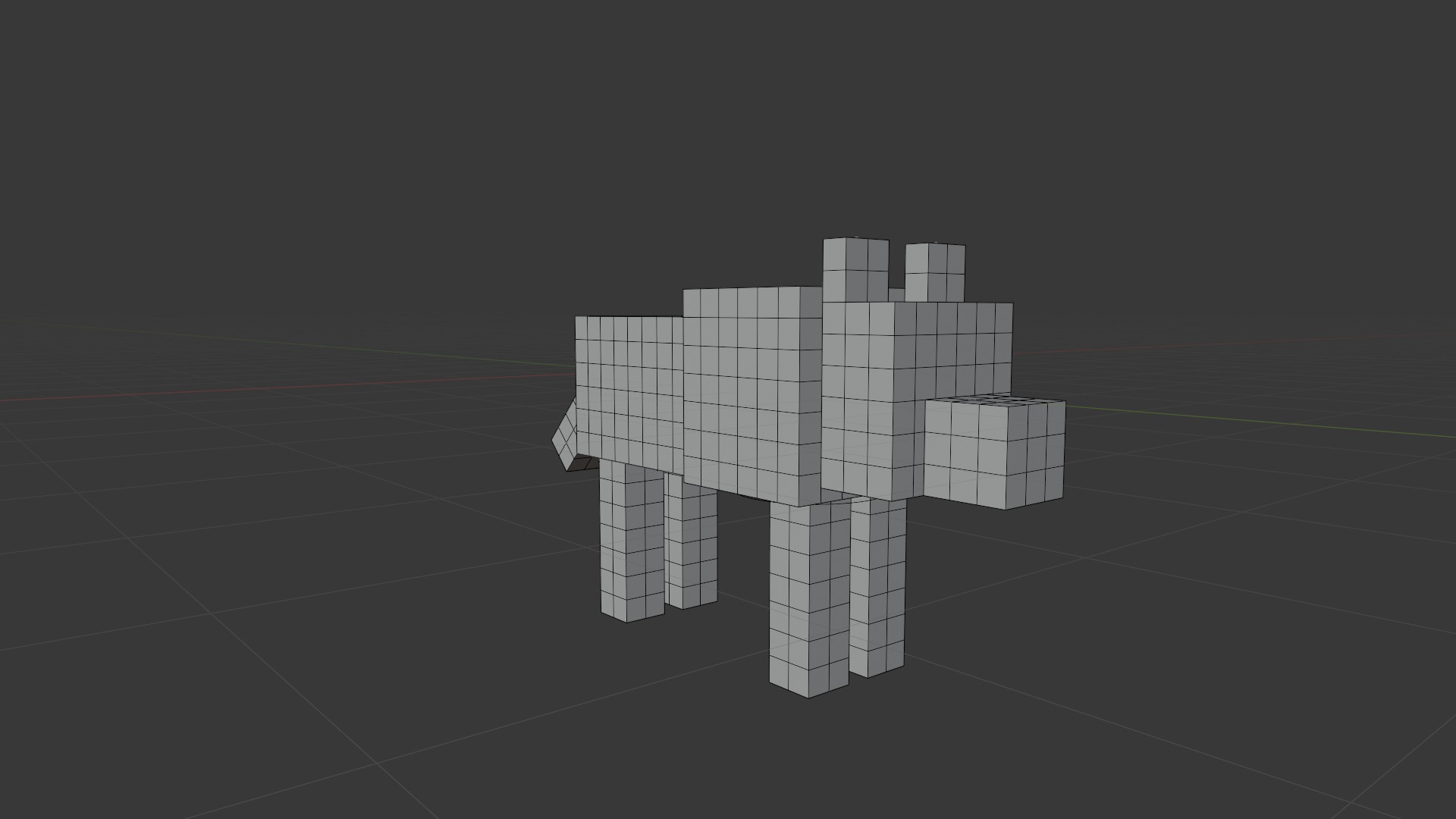 Minecraft Dog - German Shepherd 3D model rigged | CGTrader