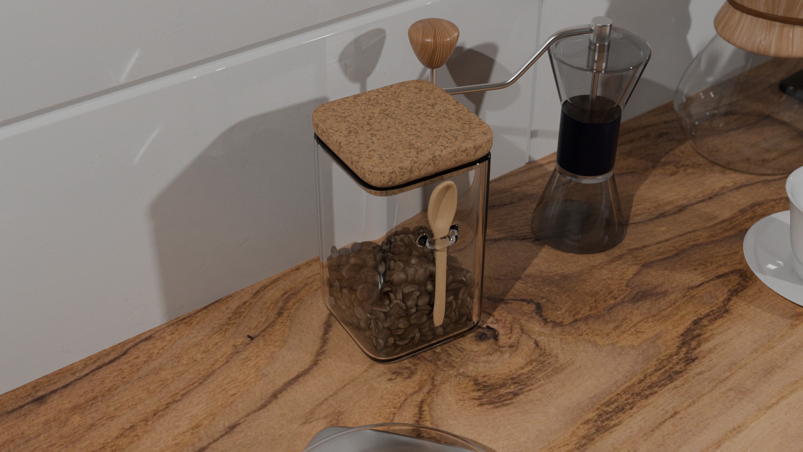 Kitchen Scene with Furniture and Objects free 3D model | CGTrader