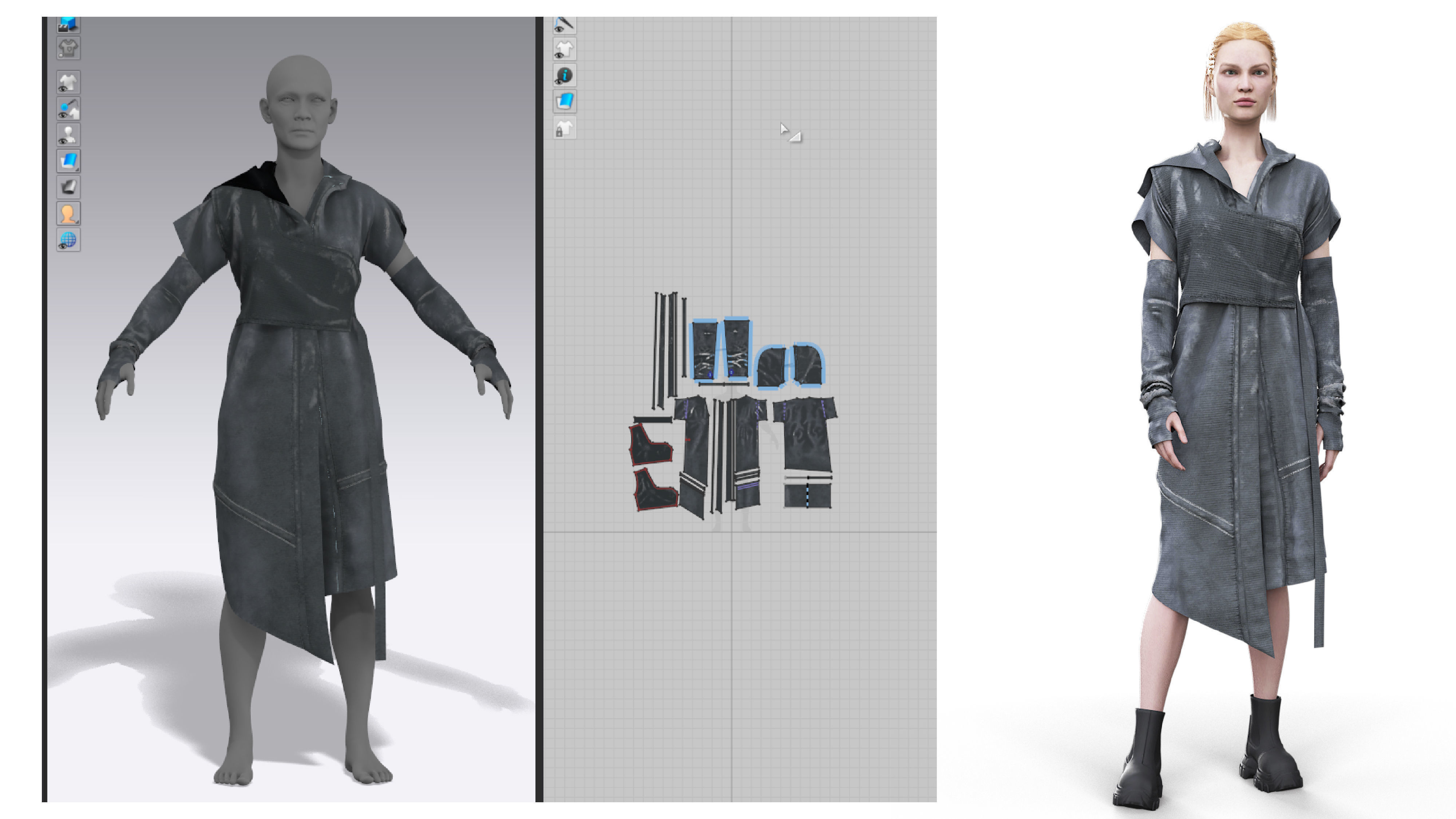 Post Apocalyptic 3D character clothing 3D model | CGTrader
