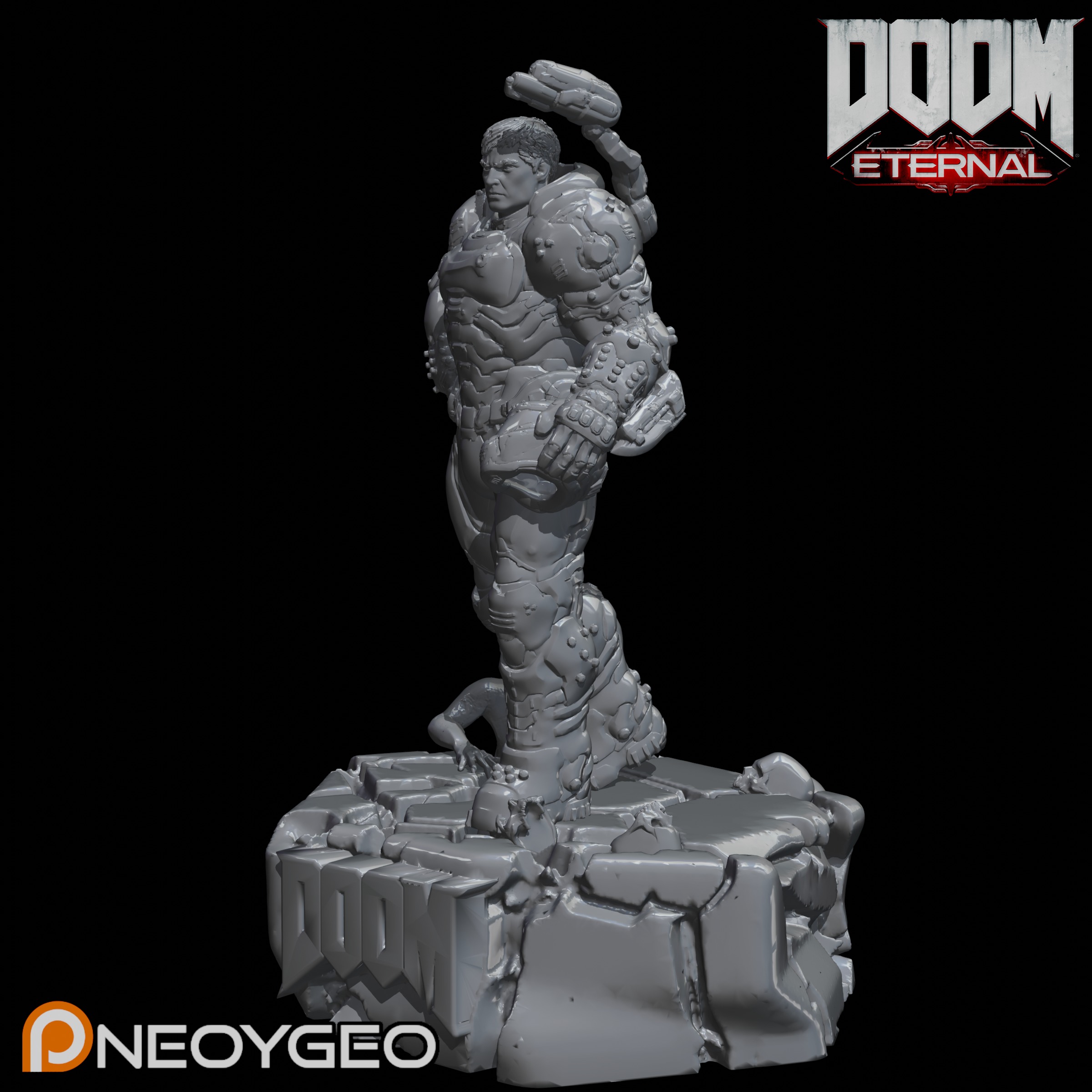 DOOM SLAYER GUY - DOOM ETERNAL free 3D model 3D printable | CGTrader