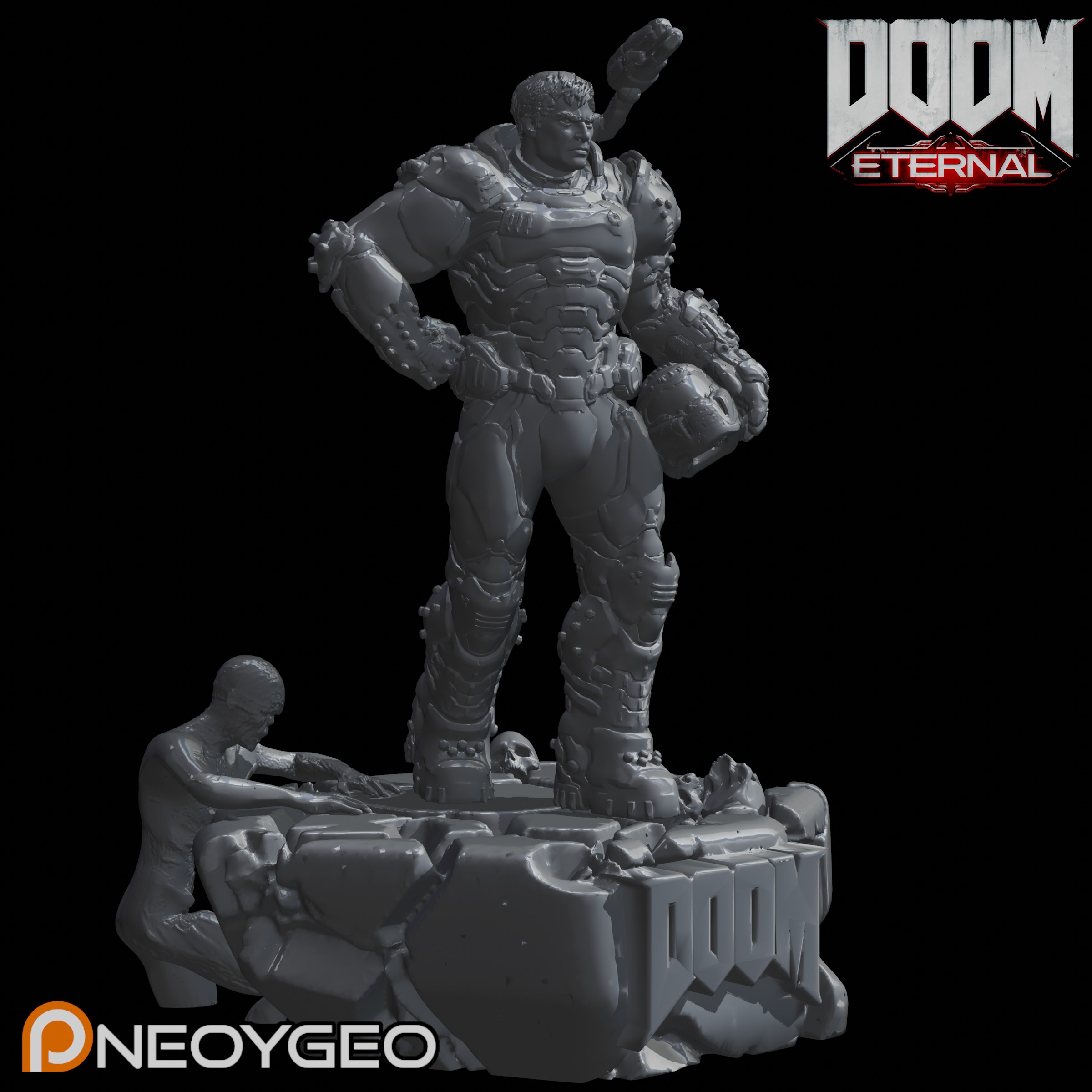 DOOM SLAYER GUY - DOOM ETERNAL free 3D model 3D printable | CGTrader