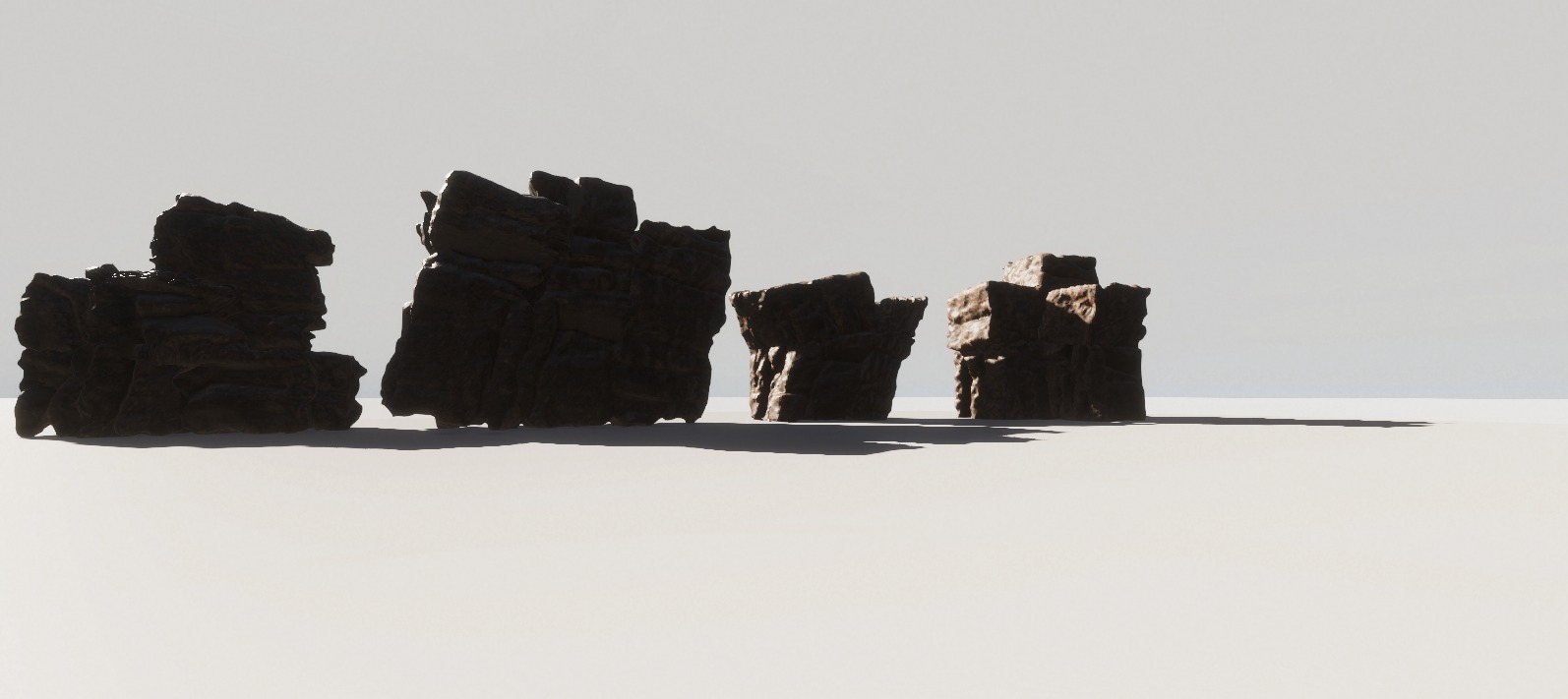 High-Quality Detailed and realistic Rock Formation 3D Model Pack free ...