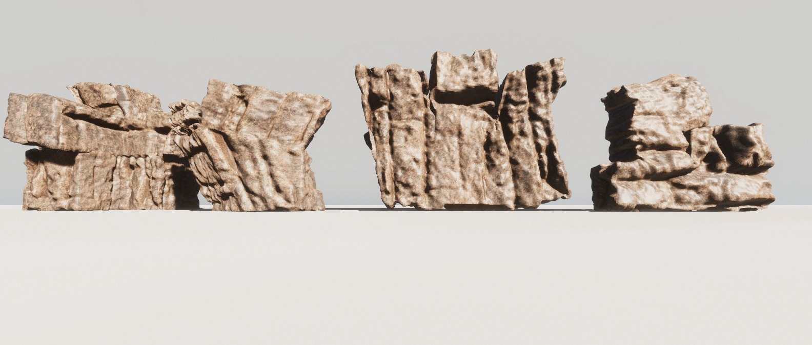 High-Quality Detailed and realistic Rock Formation 3D Model Pack free ...