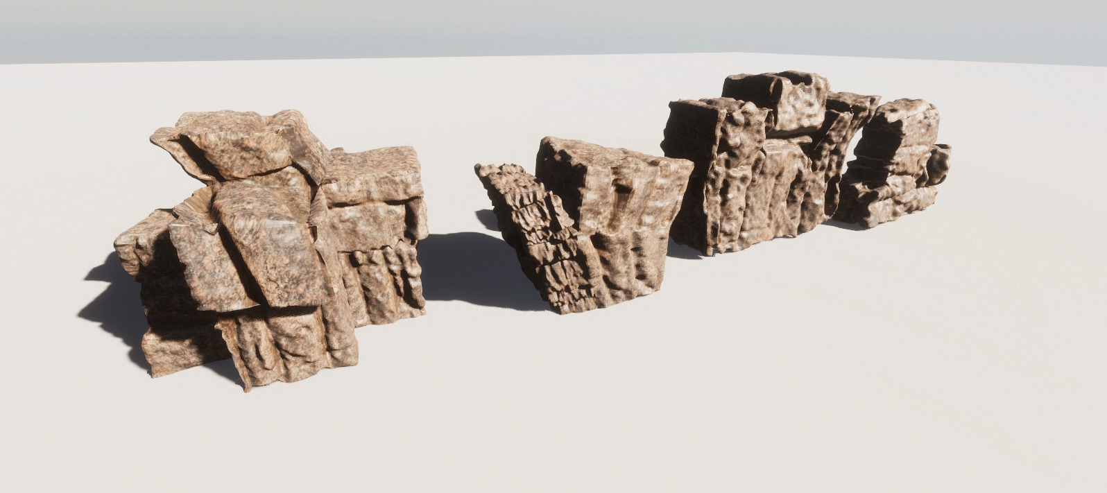 High-Quality Detailed and realistic Rock Formation 3D Model Pack free ...