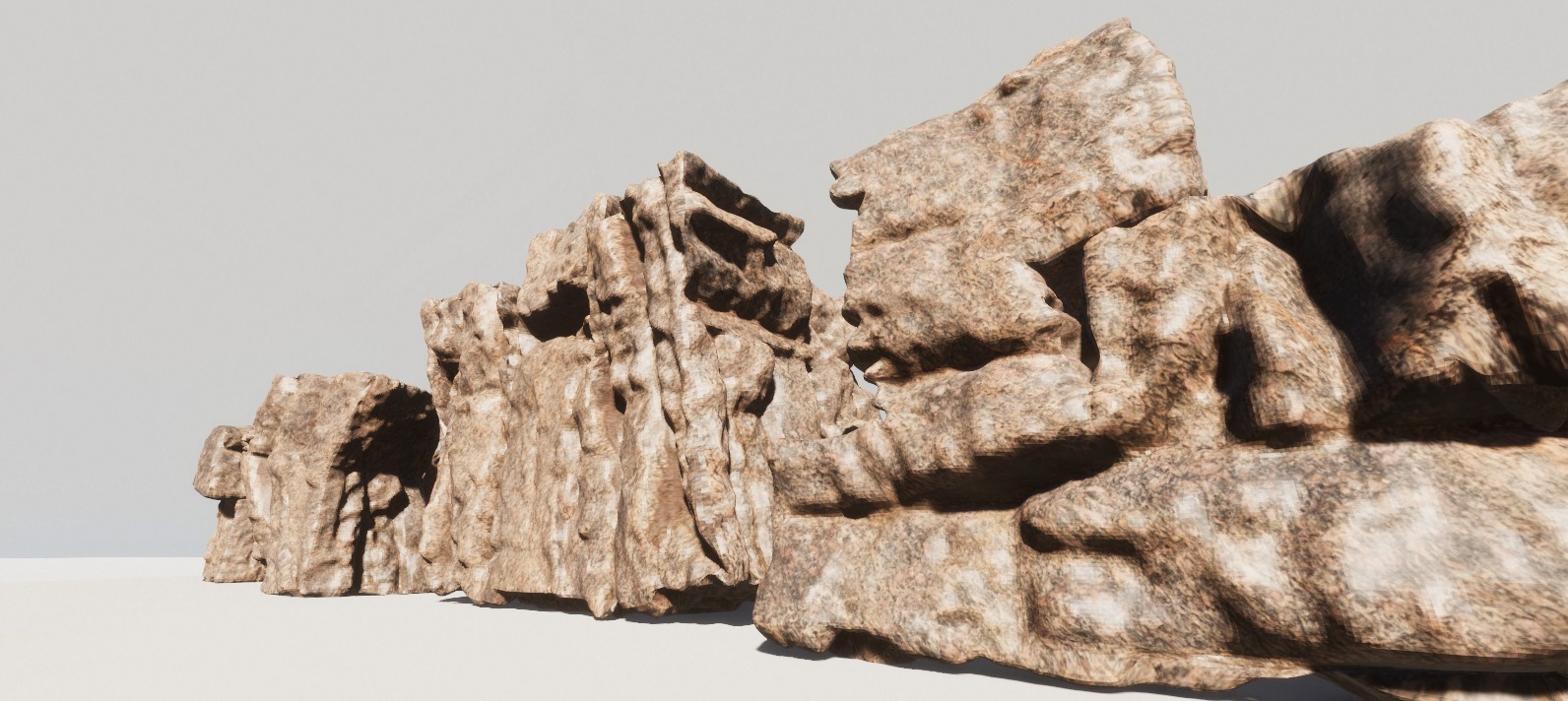 High-Quality Detailed and realistic Rock Formation 3D Model Pack free ...