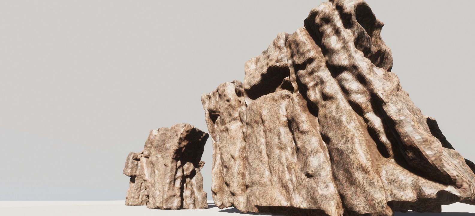 High-Quality Detailed and realistic Rock Formation 3D Model Pack free ...