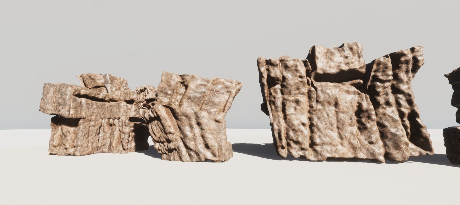 High-Quality Detailed and realistic Rock Formation 3D Model Pack free ...