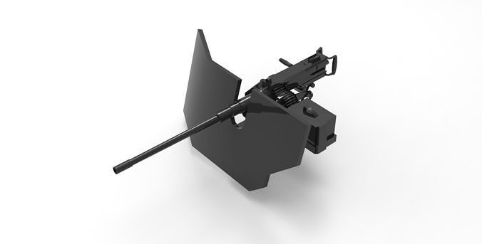 M2 heavy machine gun 3D model | CGTrader