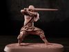 Male Human Monk - Kenshin Tanaka - Sword Guarding 3D model 3D printable ...