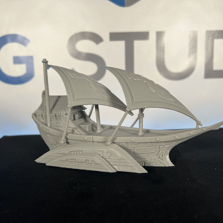 Elf Sailing Ship 3D model 3D printable | CGTrader