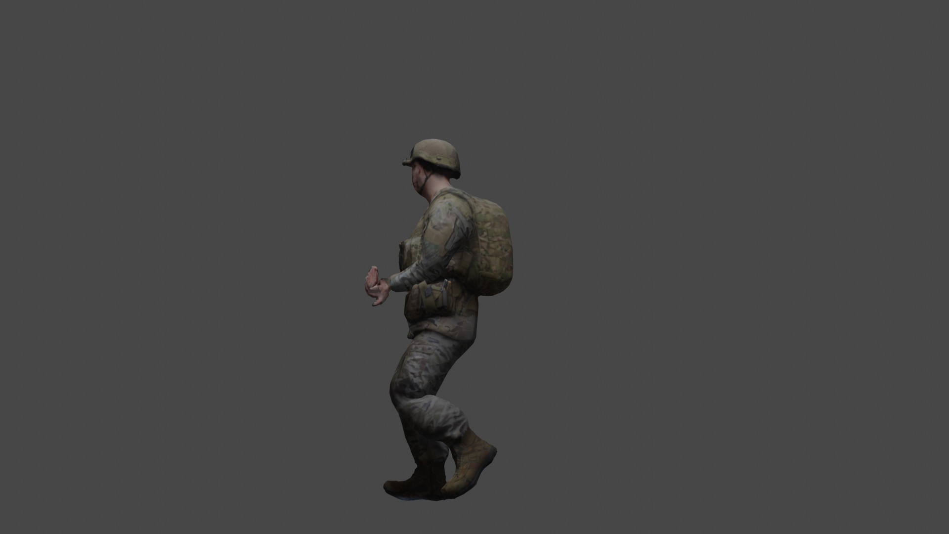 SOLDIER NO GUN free 3D model | CGTrader