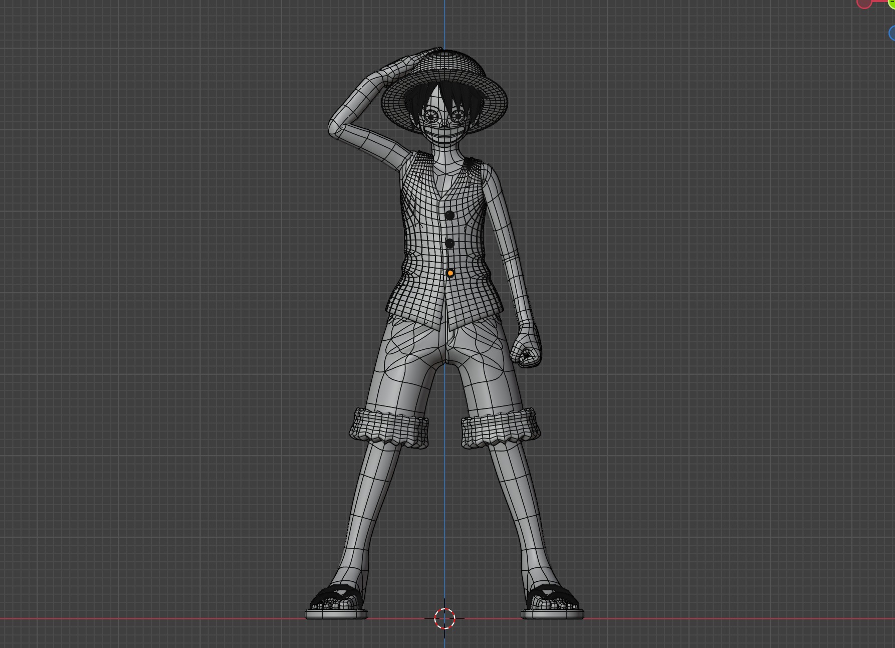 Monkey D Luffy - One Piece 3D model rigged | CGTrader