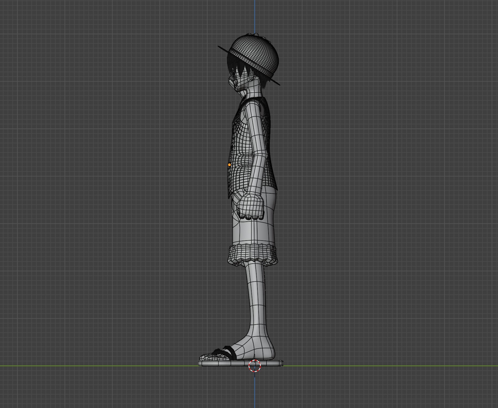 Monkey D Luffy - One Piece 3D model rigged | CGTrader