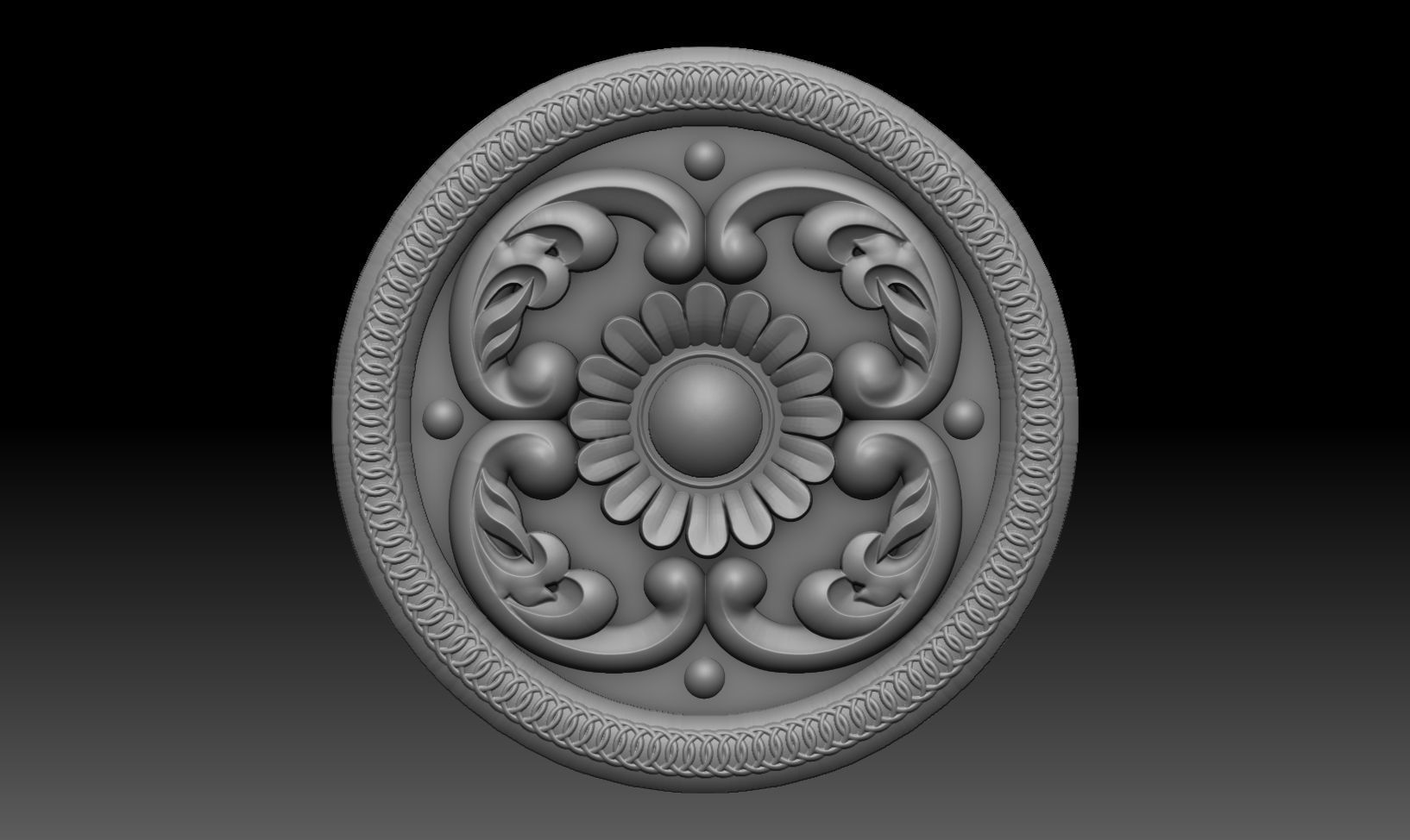 carving circle design free 3D model 3D printable | CGTrader