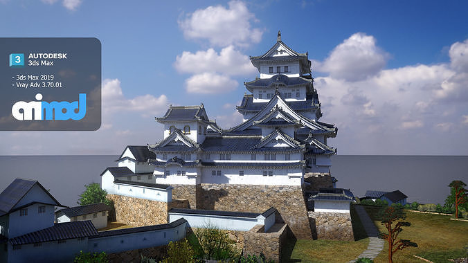 Japanese Castle 3D model | CGTrader