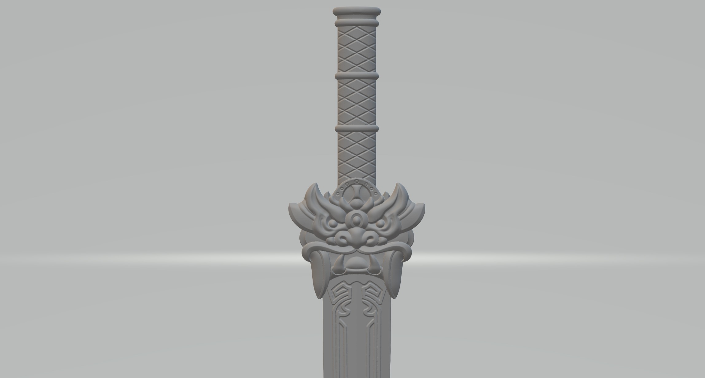 Beast Head Sword 3D model 3D printable | CGTrader