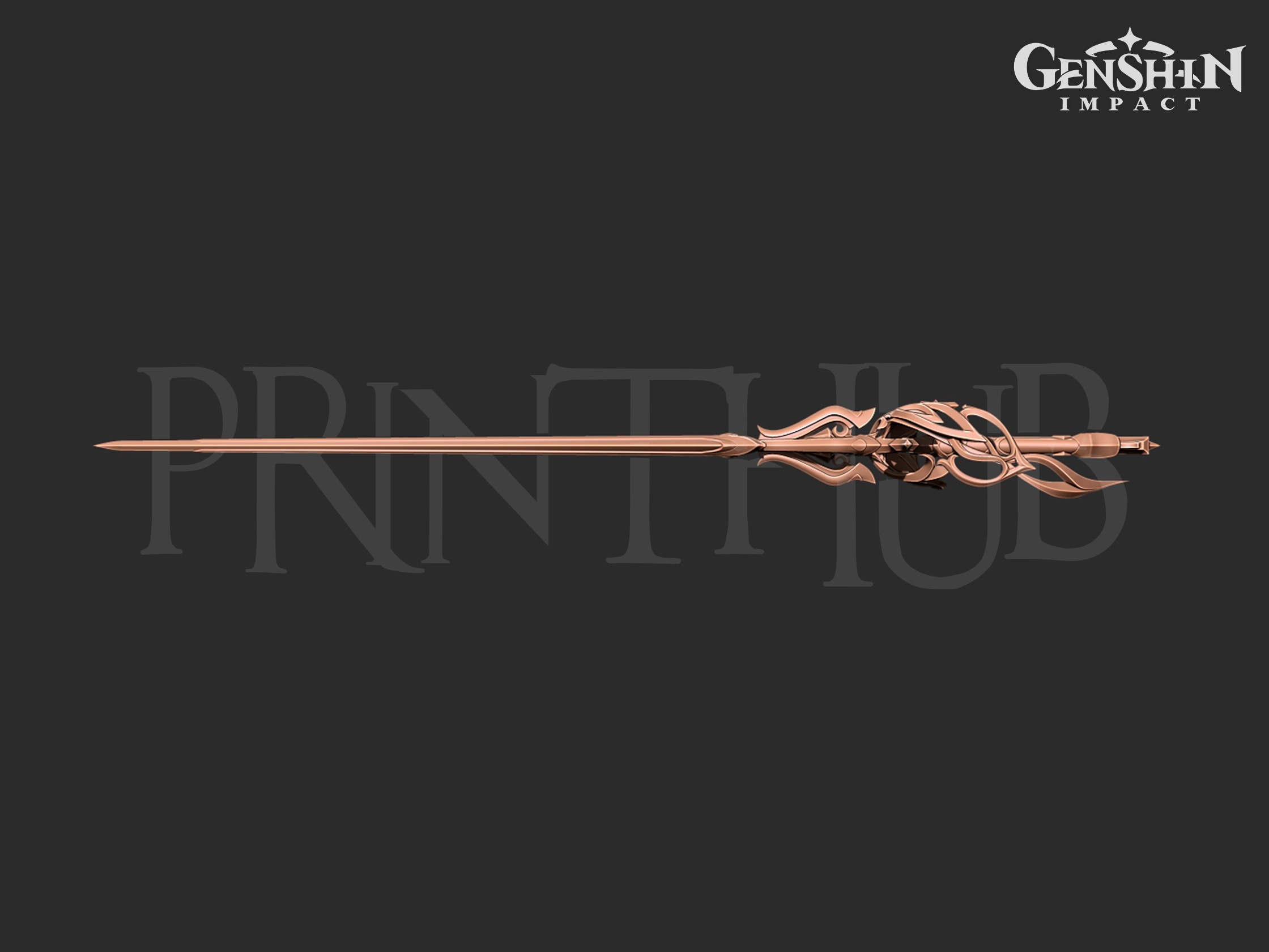 Genshin Impact Absolution weapon for cosplay 3D model 3D printable ...