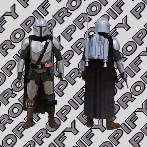The Mandalorian Full Beskar Armor Replica 3D Model STL 3D model 3D ...