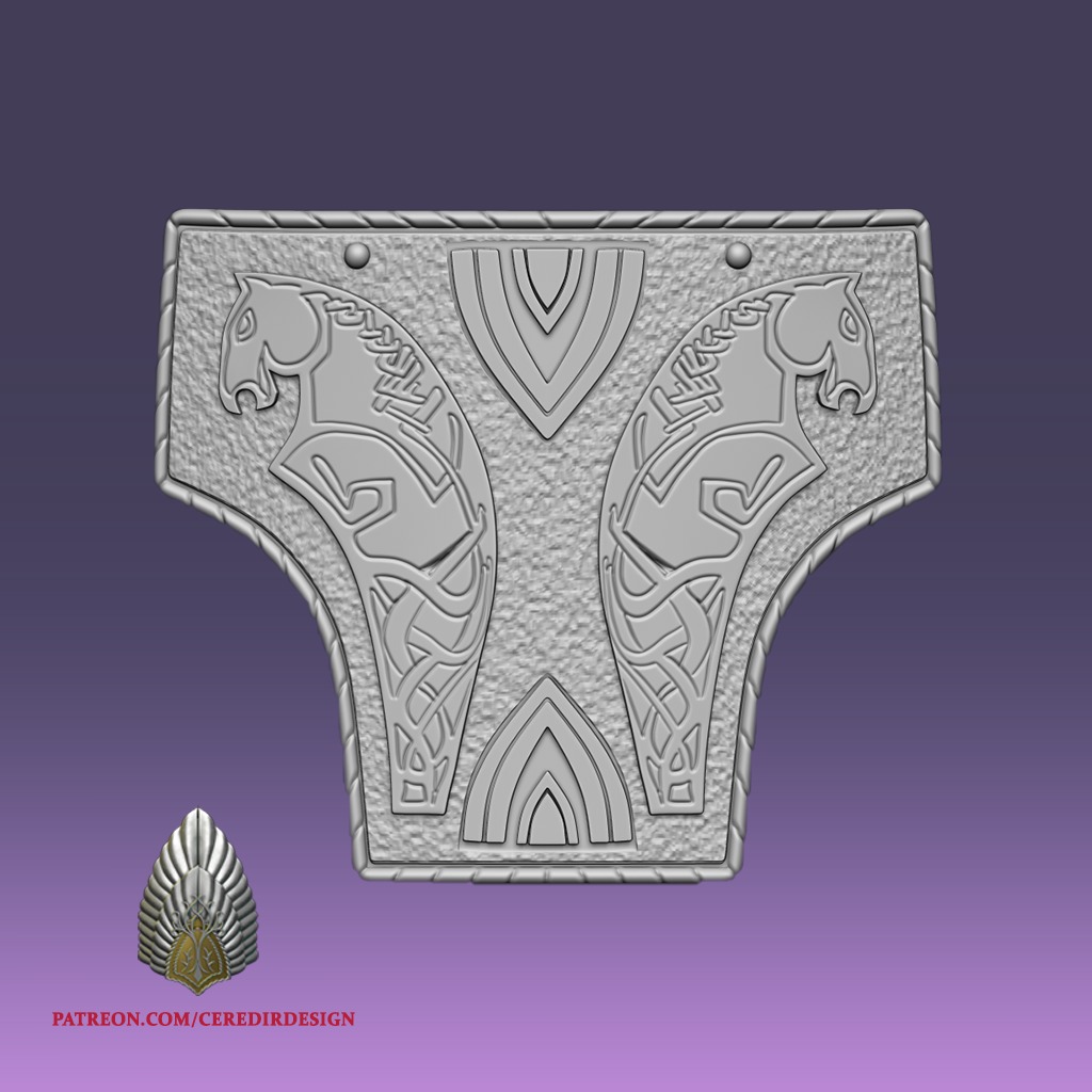 Theoden Hip Armor lord of the rings 3D DIGITAL DOWNLOAD 3D model 3D ...