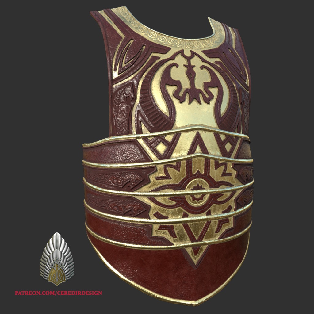 Theoden Chest Armor lord of the rings 3D DIGITAL DOWNLOAD 3D model 3D ...