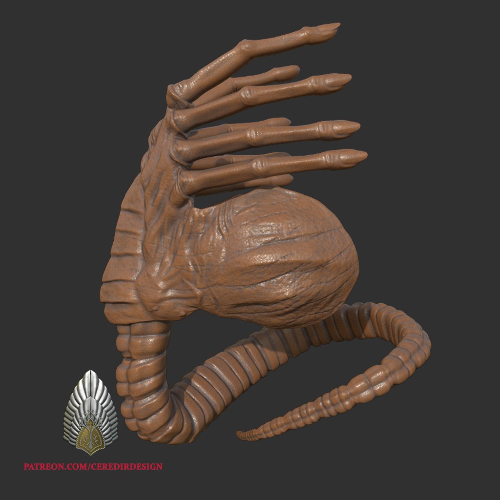 Aliens Romulus Face Hugger 3D DIGITAL DOWNLOAD 3D model 3D printable ...