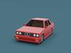 3D model Stylized Cartoon Euro Coupe Car VR / AR / low-poly | CGTrader