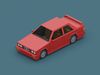 3D model Stylized Cartoon Euro Coupe Car VR / AR / low-poly | CGTrader