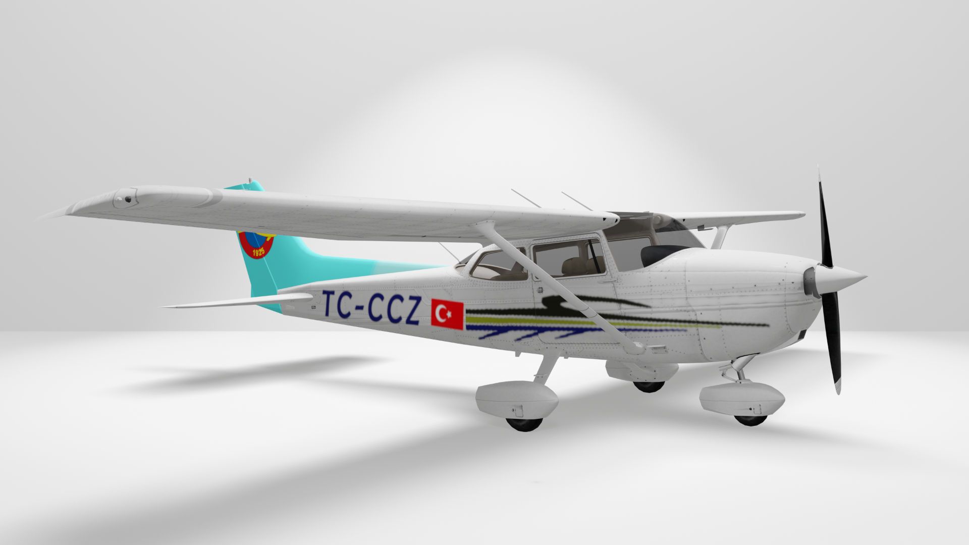 Cessna 172 model single engine aircraft 3D model | CGTrader