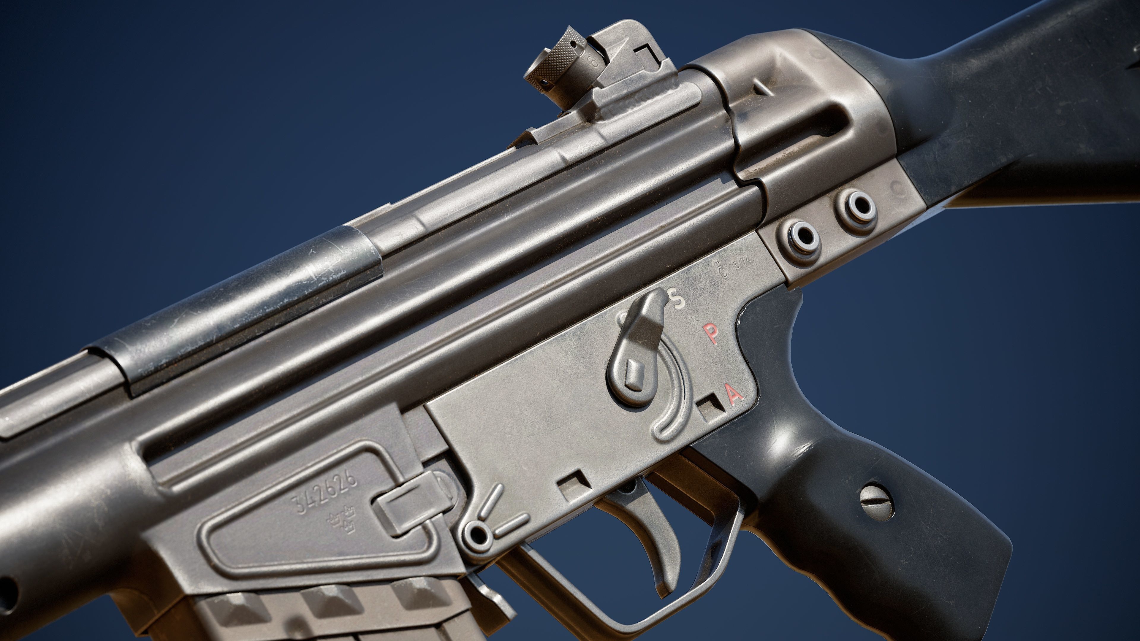 3D model AK4 Battle Rifle - FPS Weapon Asset VR / AR / low-poly | CGTrader