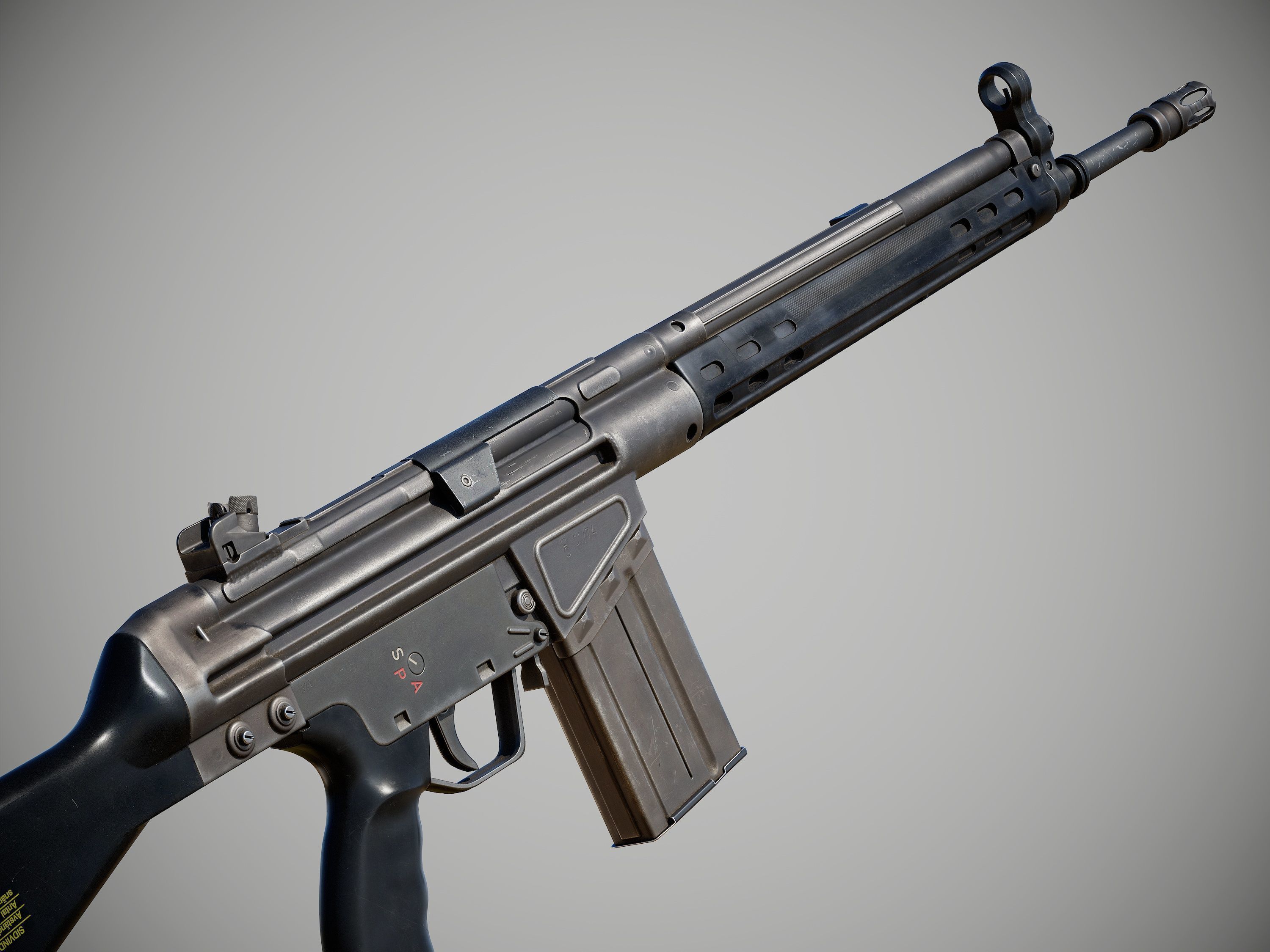 3D model AK4 Battle Rifle - FPS Weapon Asset VR / AR / low-poly | CGTrader