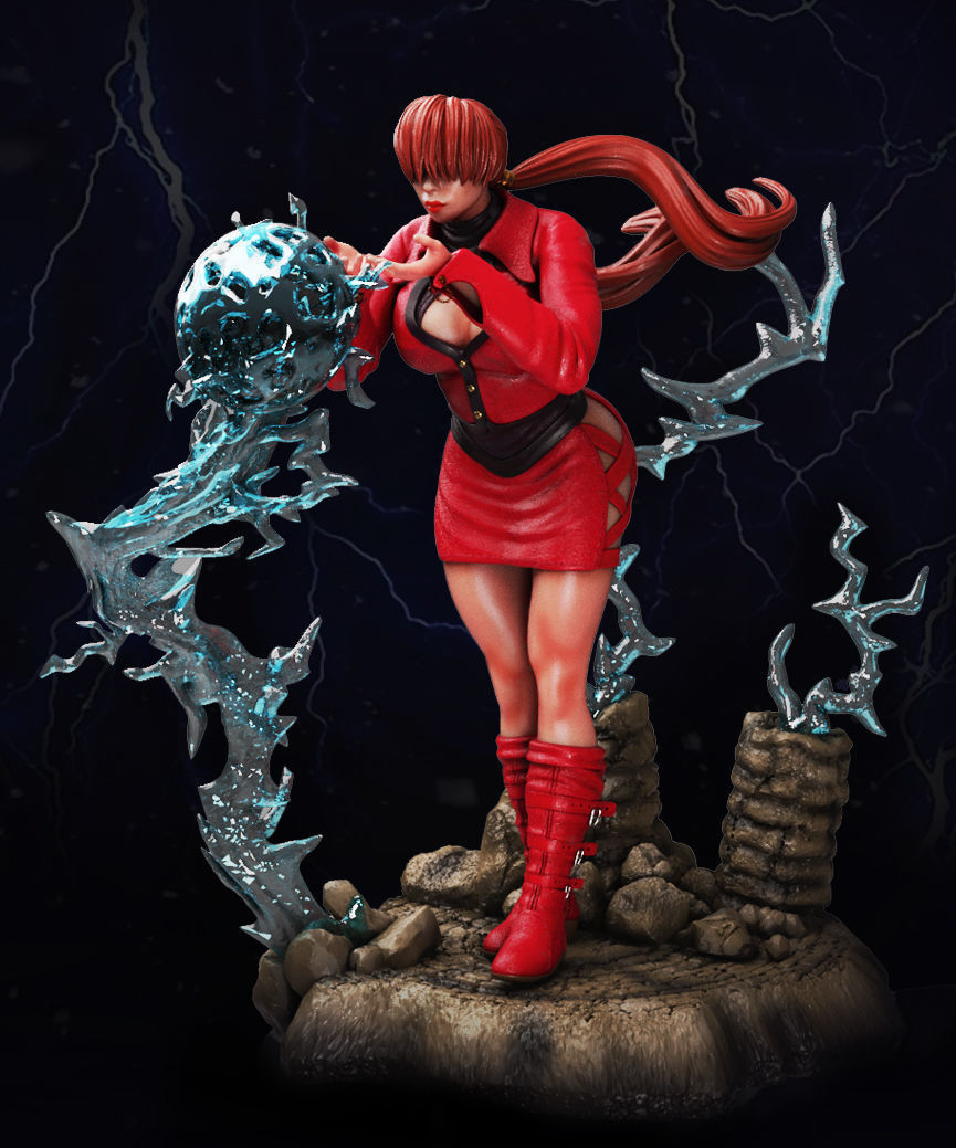 Shermie KOF 3D model 3D printable | CGTrader