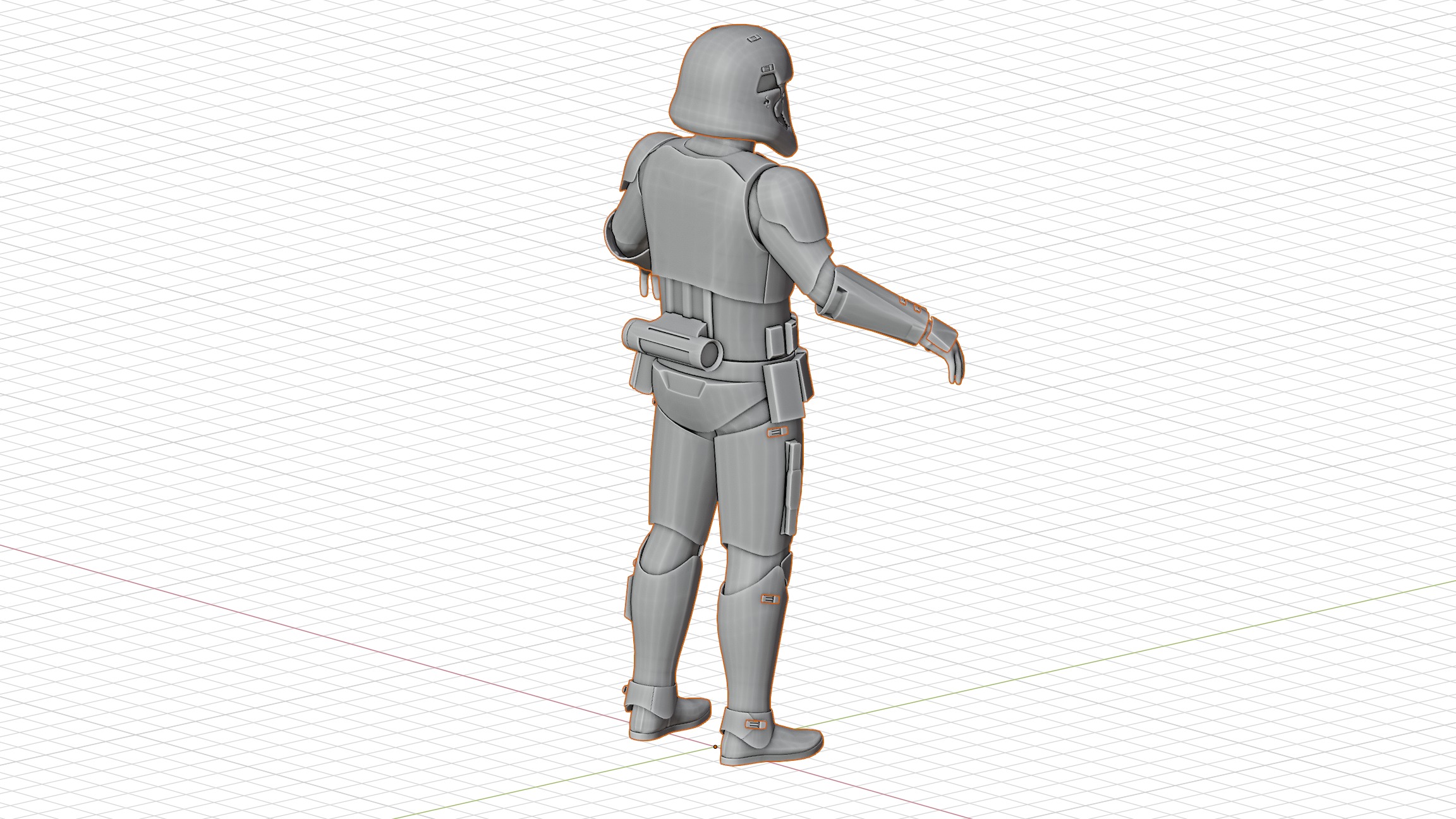 3D model Storm Trooper First Order from Star Wars Battlefront RIGGED VR ...