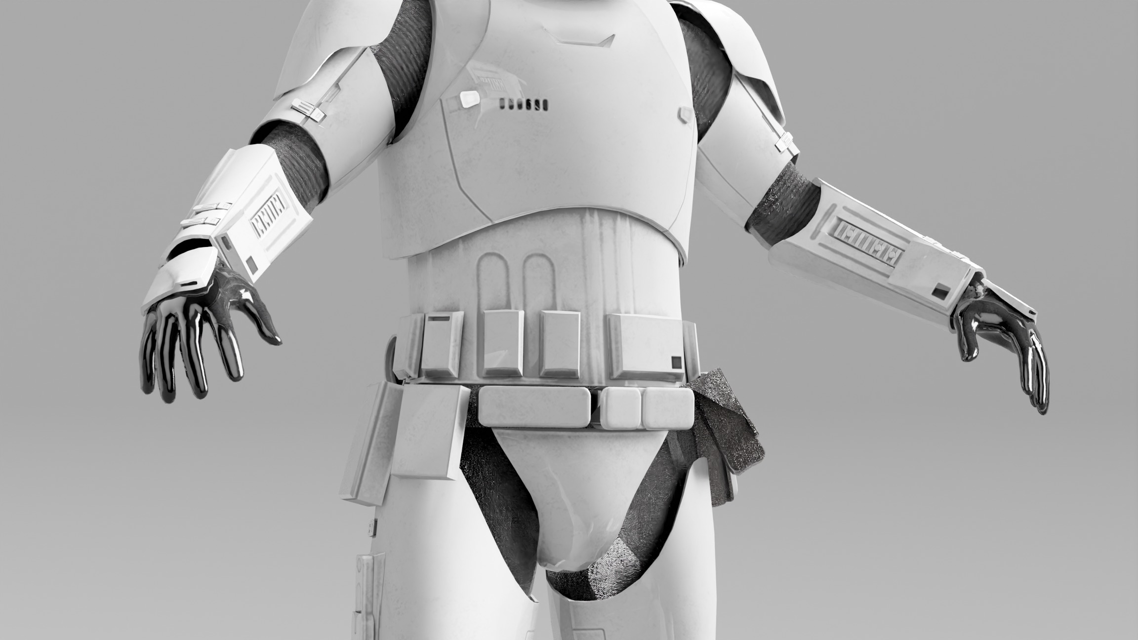 3D model Storm Trooper First Order from Star Wars Battlefront RIGGED VR ...