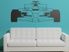 F1 Renault R25 Wall Silhouette Front 3D model 3D printable | CGTrader