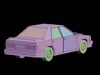 3D model Stylized Cartoon Euro Sedan Car VR / AR / low-poly | CGTrader