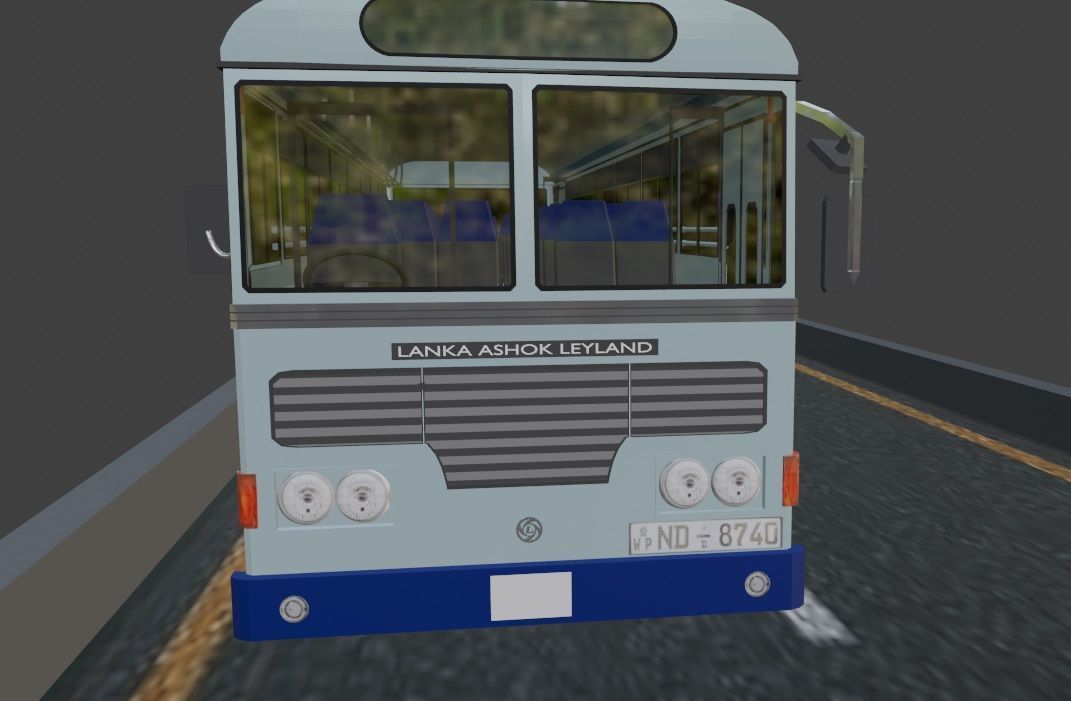 Ashok Leyland Viking Bus 3D model with interior 3D model | CGTrader