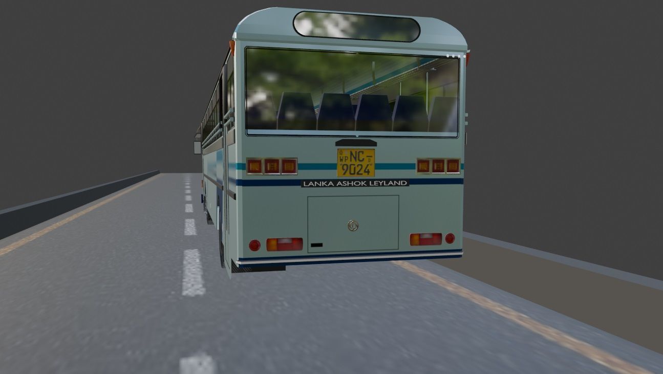 Ashok Leyland Viking Bus 3D model with interior 3D model | CGTrader
