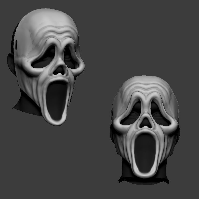 GHOST FACE SCREAM free 3D model 3D printable | CGTrader