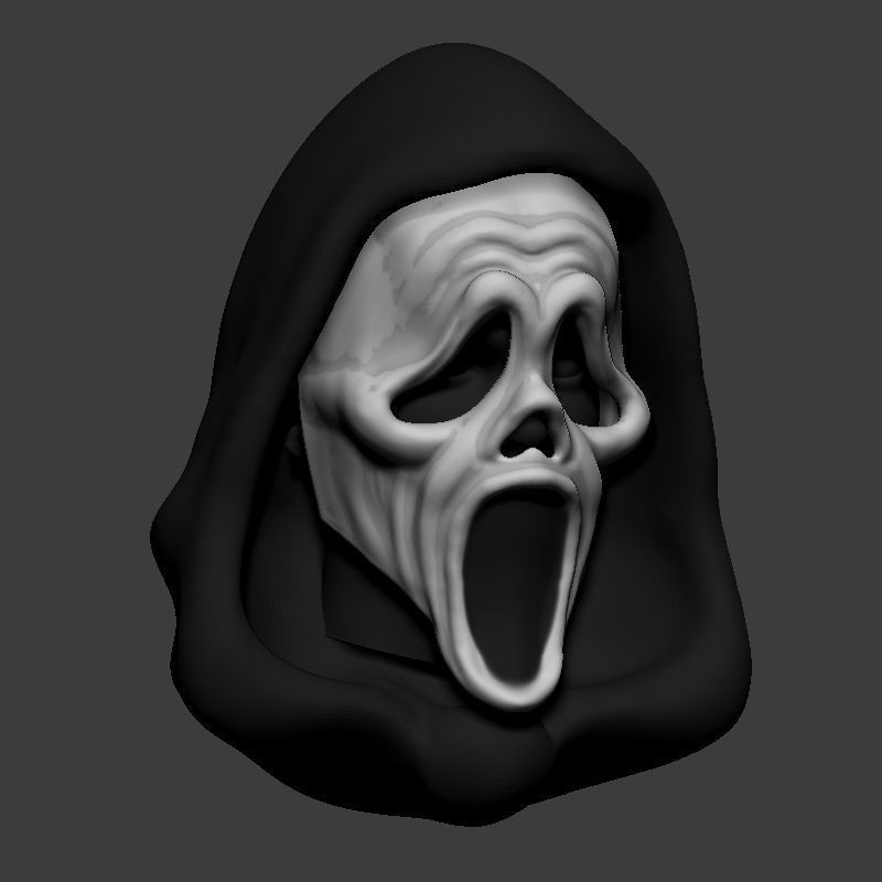 GHOST FACE SCREAM free 3D model 3D printable | CGTrader