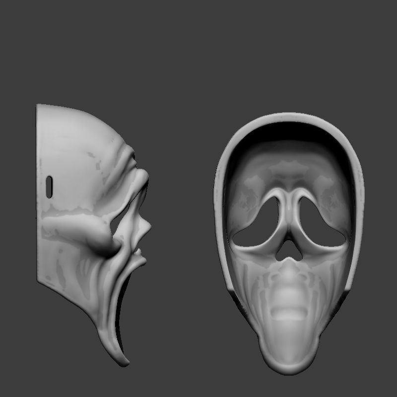 GHOST FACE SCREAM free 3D model 3D printable | CGTrader