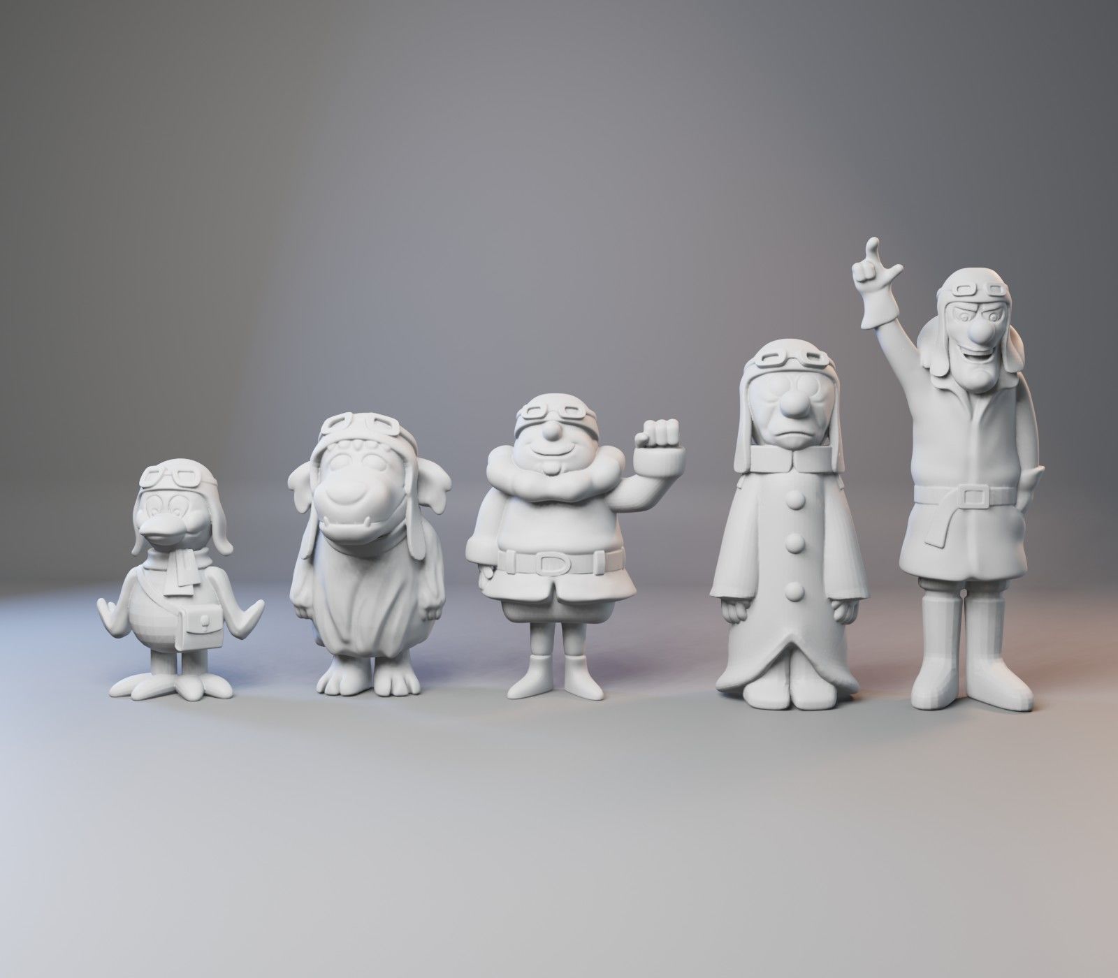 Dastardly and Muttley in Their Flying Machines pack 3D model 3D ...
