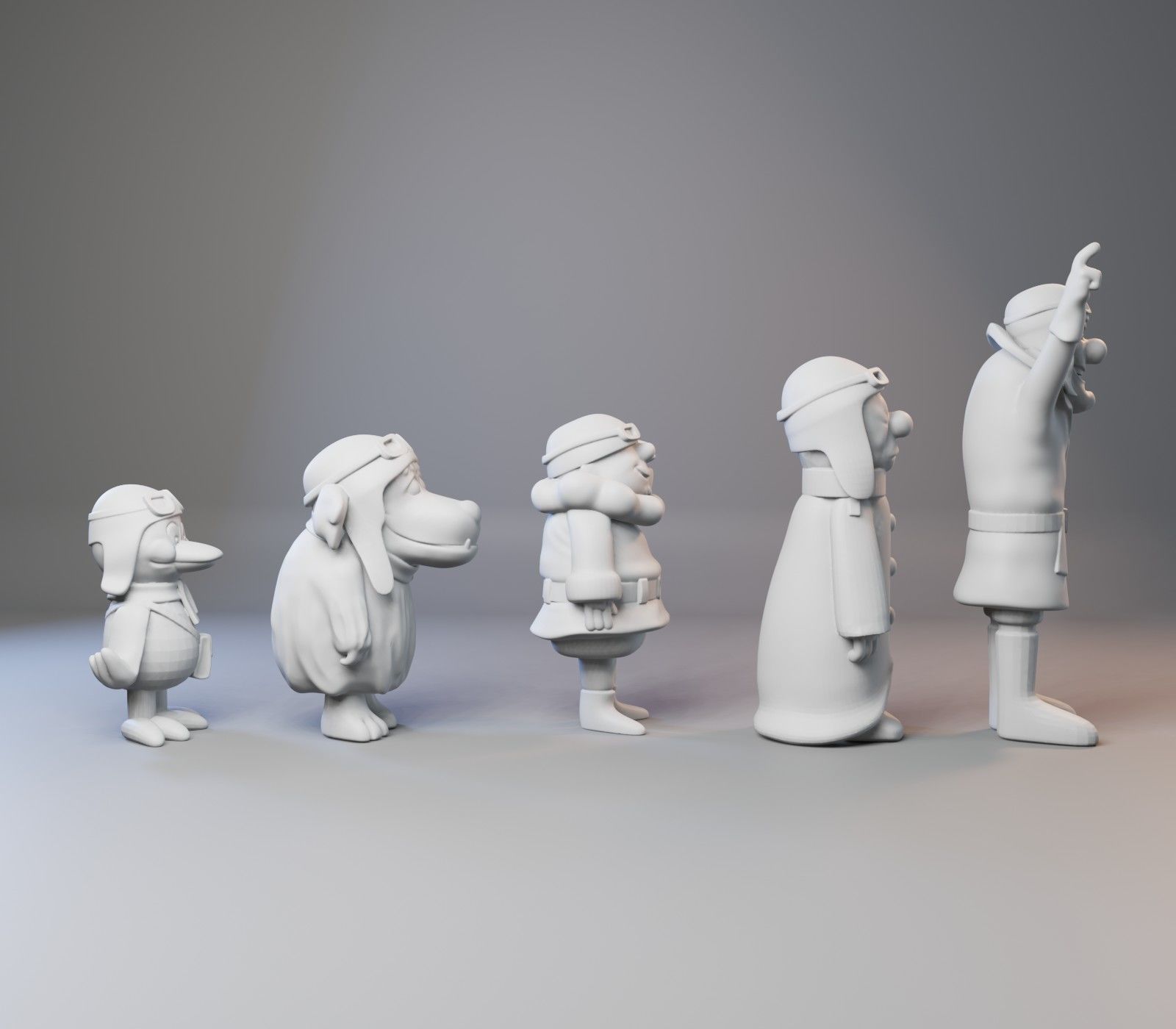 Dastardly and Muttley in Their Flying Machines pack 3D model 3D ...