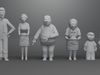 Dennis the Menace Comics characters pack 3D model 3D printable | CGTrader