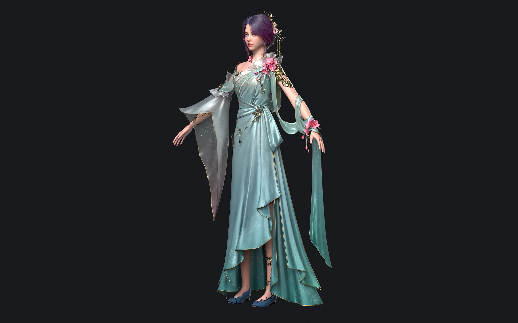 Chinese Girl AsianGirl Y044 3D model 3D model | CGTrader