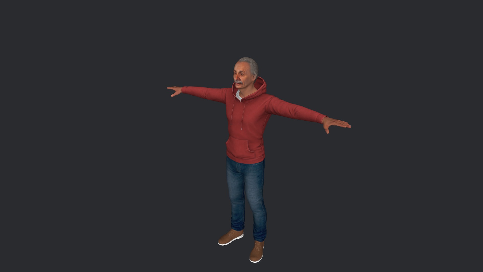 3D model Albert Einstein Hyper Realistic Full Body Fully Rigged ...