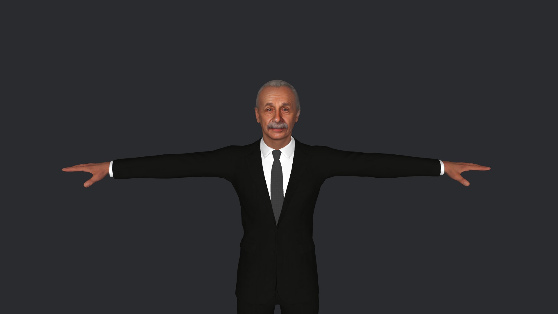 3D model Albert Einstein Hyper Realistic Full Body Fully Rigged ...