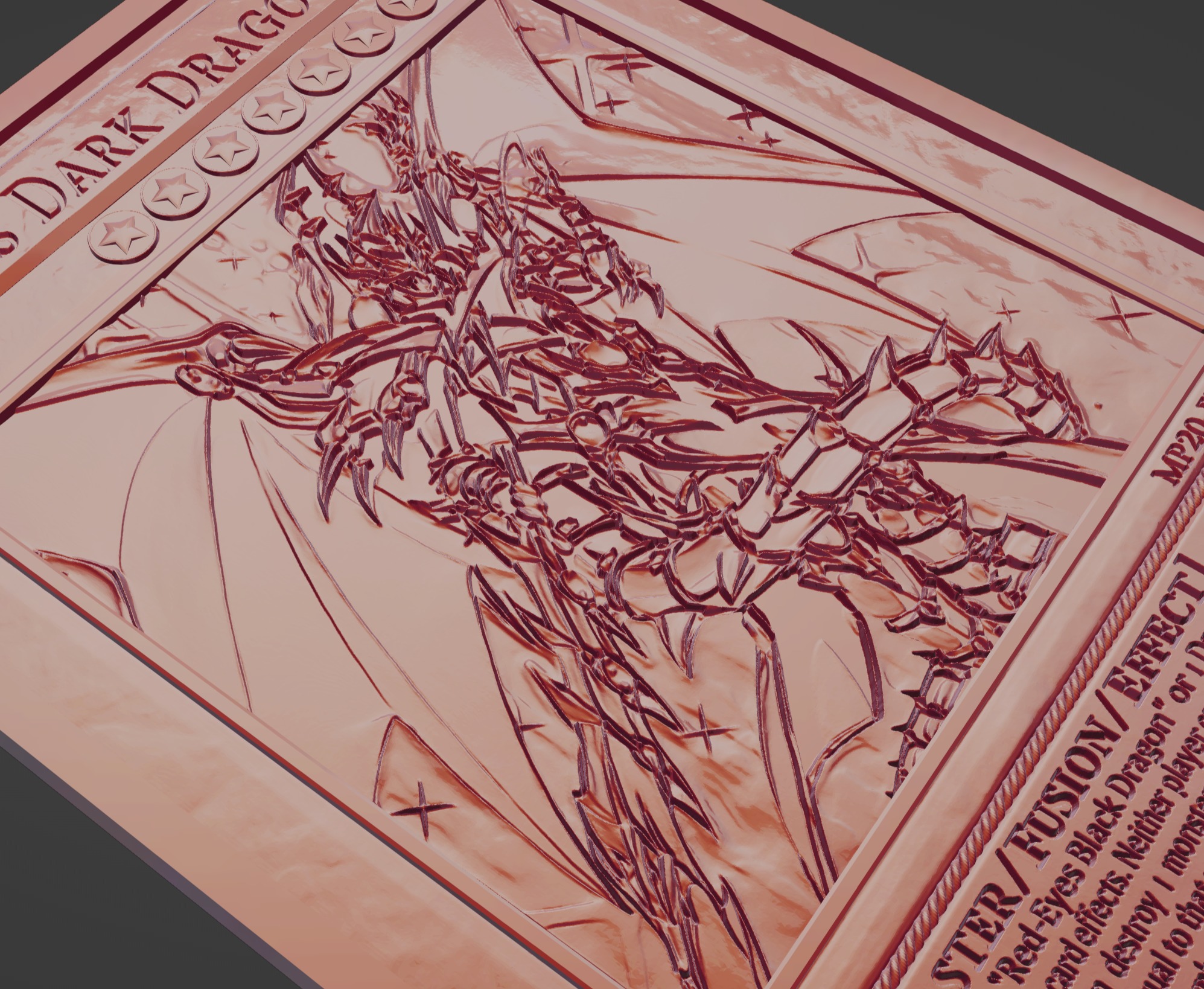 Red-Eyes Dark Dragoon - yu-gi-oh free 3D model 3D printable | CGTrader